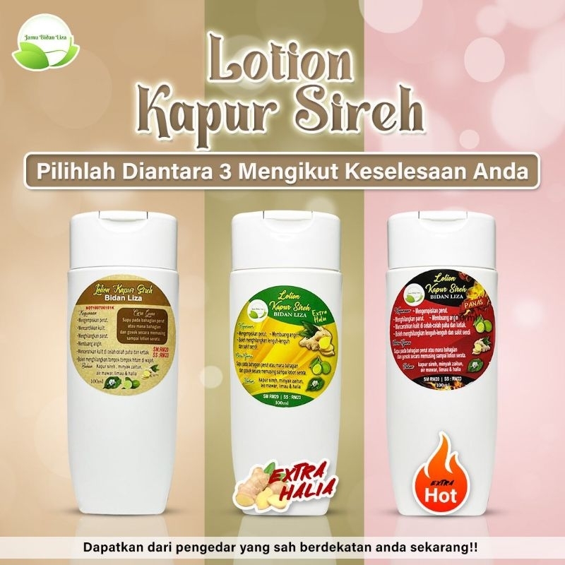 ORI HQ! LOTION KAPUR SIREH BIDAN LIZA / LOTION KEMPIS PERUT HILANG ...