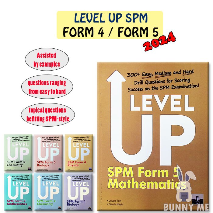 [BUNNY] 2024 Workbook : Level up Form 4 Form 5 - SAP | Shopee Malaysia