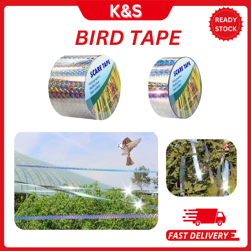 ANTI Bird Repeller Tape/Ribbon Pigeon Repeller Tape Pita Halau Burung ...