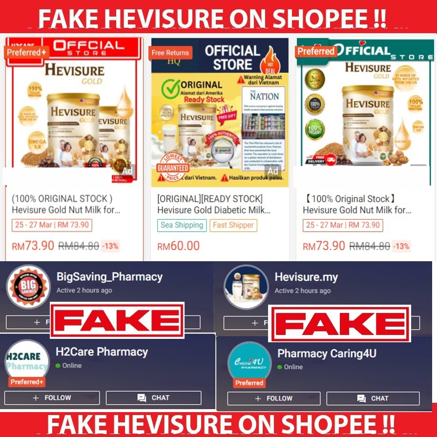 [3 Tins Hevisure][PHARMACY STOCK][100%ORIGINAL][READY STOCK] Hevisure ...