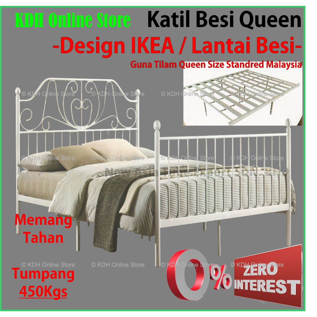 (KDH Online) NA 9285 / Katil Queen/Queen Bed/Ikea Style/Katil Lantai ...