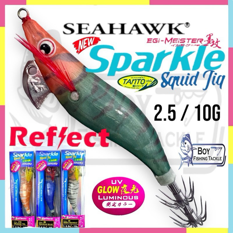 2024 SEAHAWK SPARKLE SQUID JIG CANDAT SOTONG EGING DUEL | Shopee Malaysia