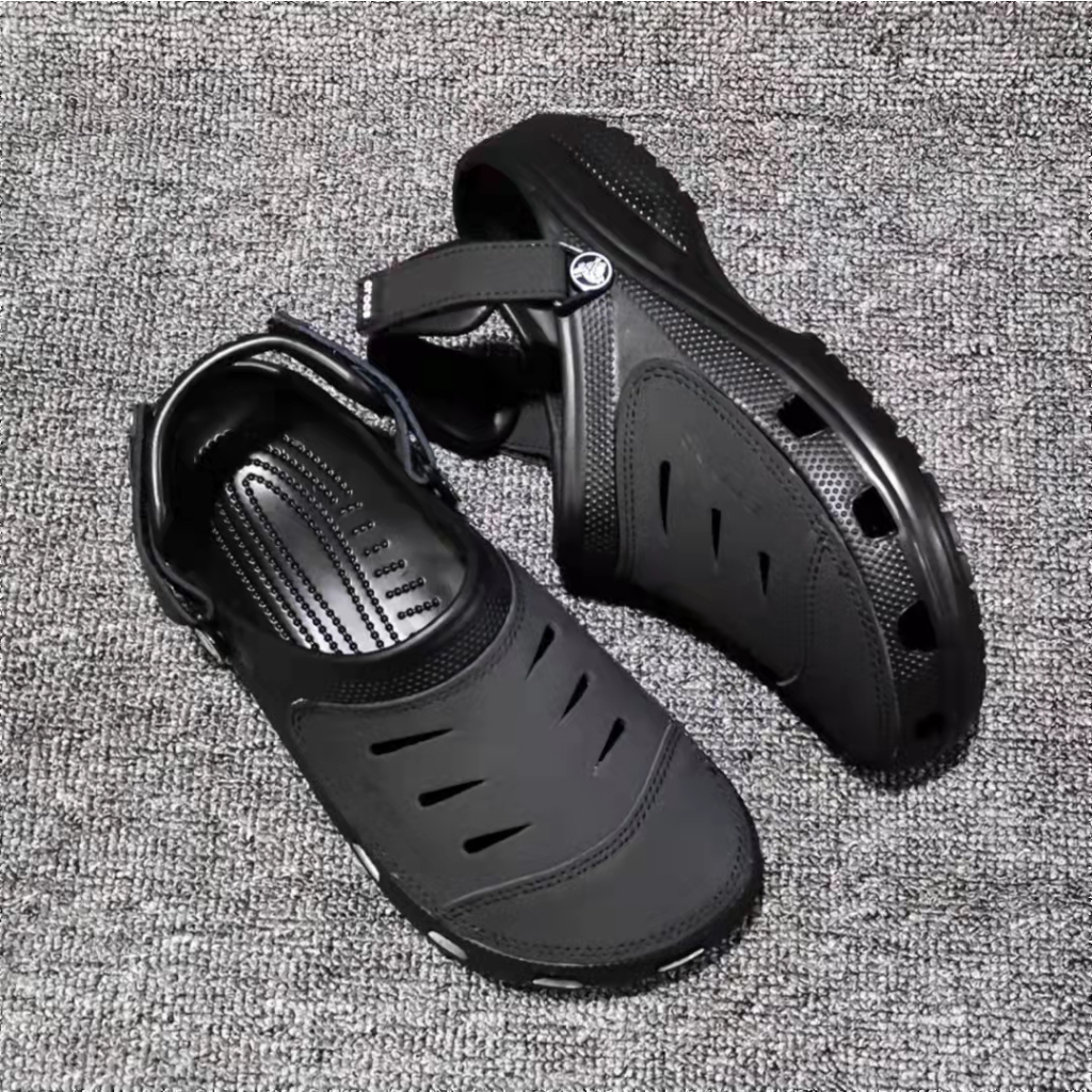 Crocs 【Resdy Stock in Kedah】sandal selipar lelaki Classic Breathable Beach Slippers Hole Shoes ...