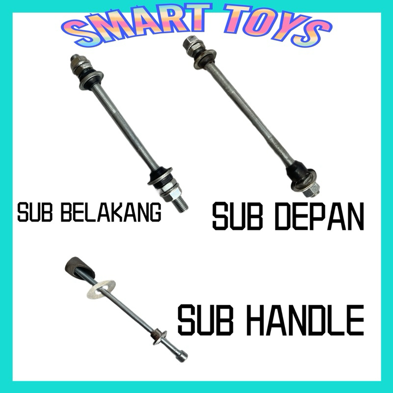 Hub Axle Front Rear Steel Solid Spindle Shaft for Bicycle Wheel ...