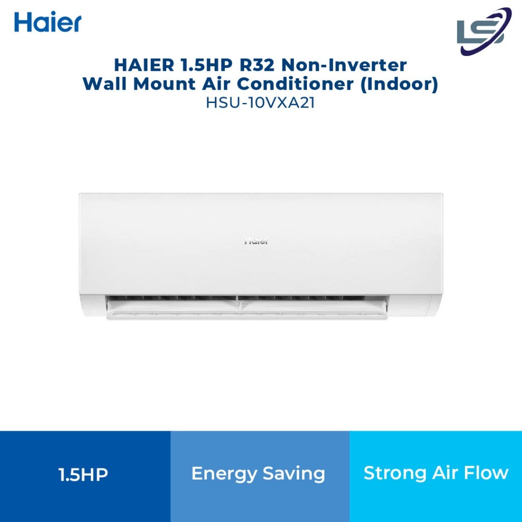 HAIER 1HP/1.5/2HP/2.5HP R32 Non-Inverter Wall Mount Air Conditioner ...