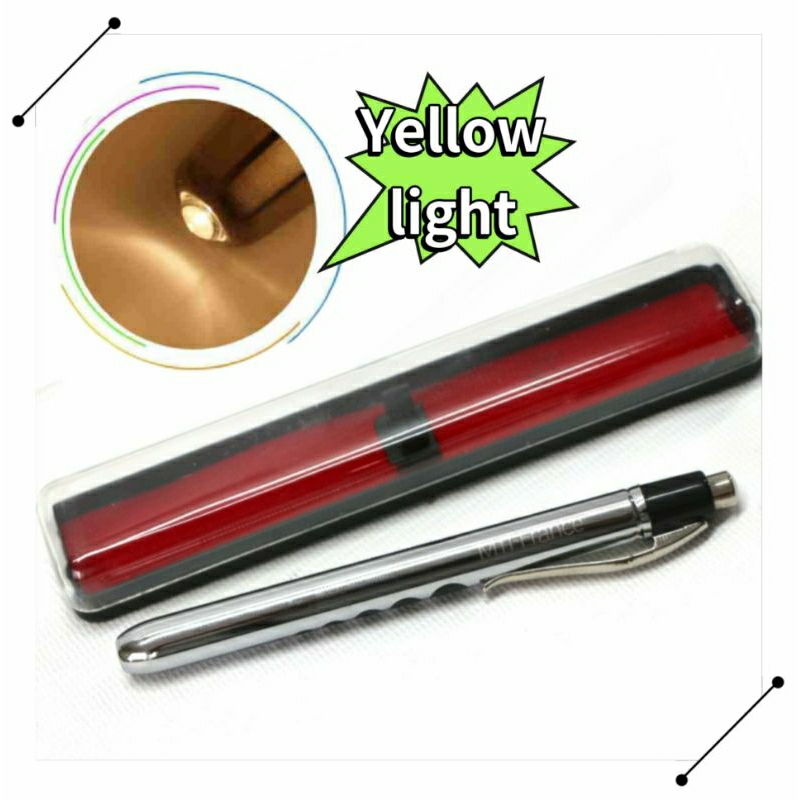 🔦Yellow light 🔦 Medical Stainless steel Pentorch | Shopee Malaysia