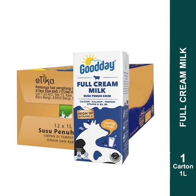 Goodday Susu Full Cream Milk 12 x 1 Liter | Shopee Malaysia