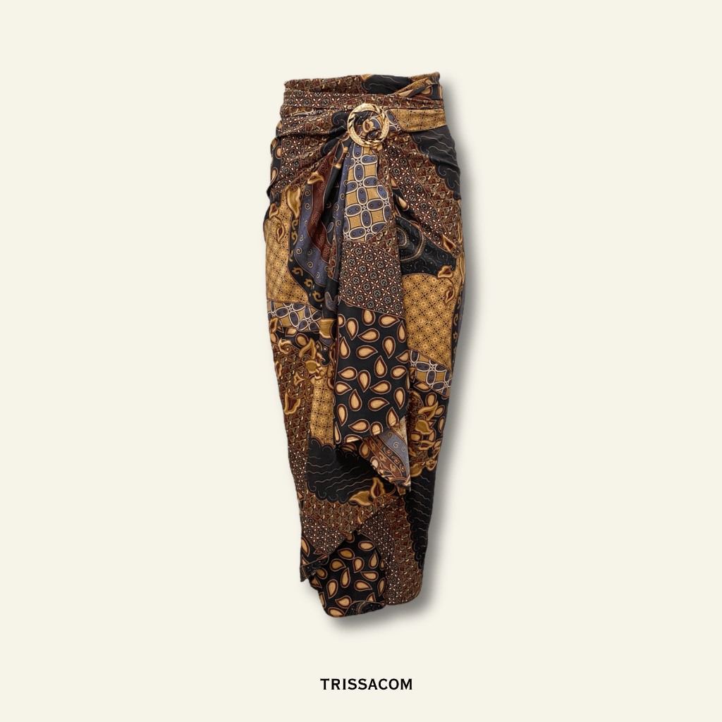 TRISSA : Premium Dolby Kain Batik Pario Skirt #U7818 with Free Metal ...