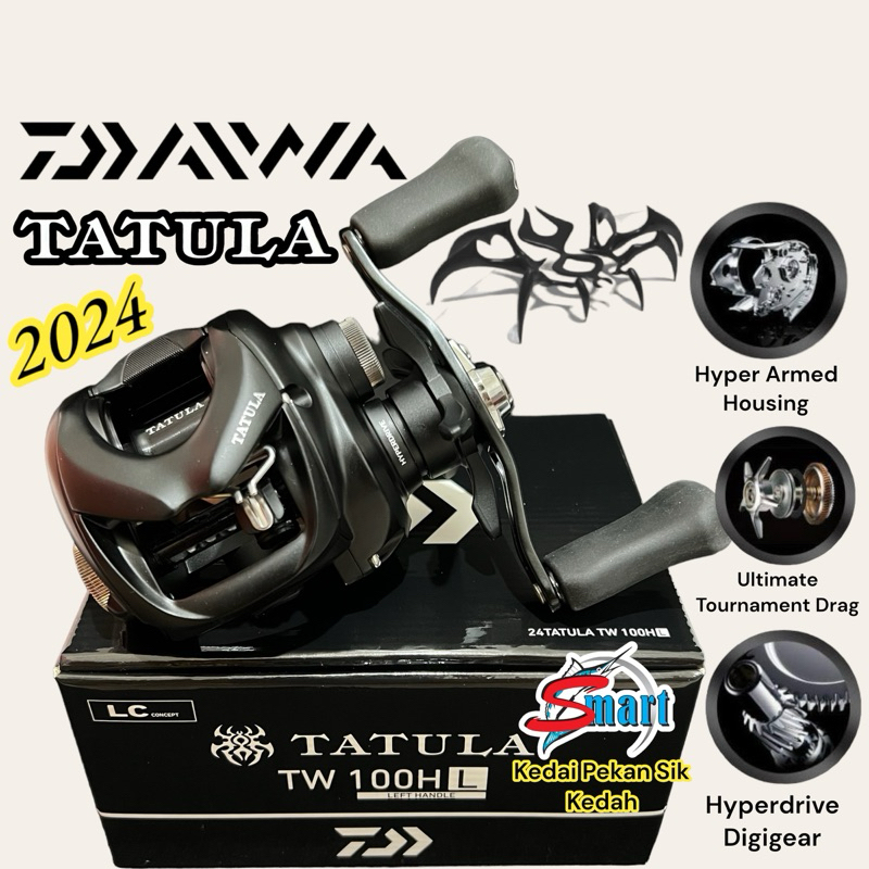 2024 Daiwa fishing reel Tatula TW 100 Baitcasting reel 100XHL 100HL 100L With 1 Year Local ...