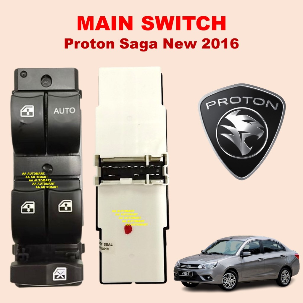 ORIGINAL Proton Saga New 2016 Main Switch Power Window Main Switch ...