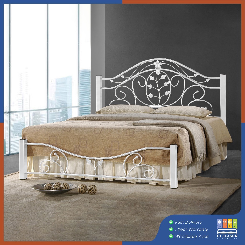 HI SEASON King Size Bed Metal Frame/Bingkai Katil Saiz Besar/Copper ...