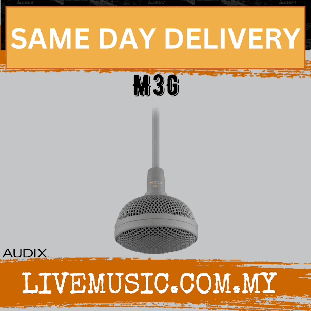 Audix M3 Tri-Element Hanging Ceiling Microphone with 4' Cable (M3G / M3 ...