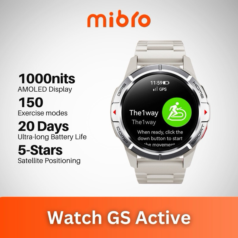 Xiaomi Mibro GS Active / Mibro GS Pro Smartwatch GPS 1.43" Always On AMOLED Display 24 Days ...