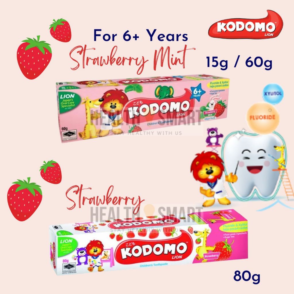 Kodomo Toothpaste / Kodomo Lion Children Toothpaste Strawberry Mint 60g ...