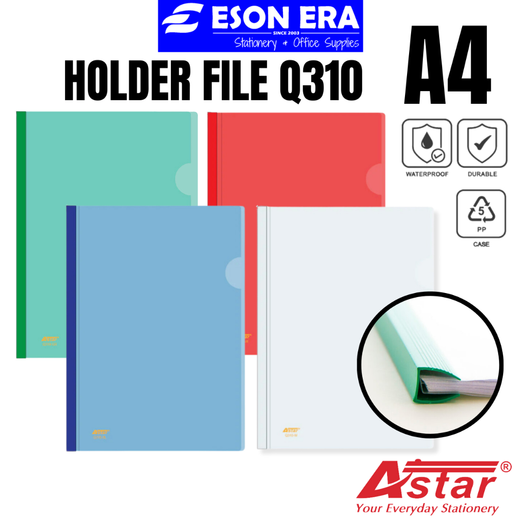 Astar Report Cover With Slide Bar Q310 12pcs Pack Holder File