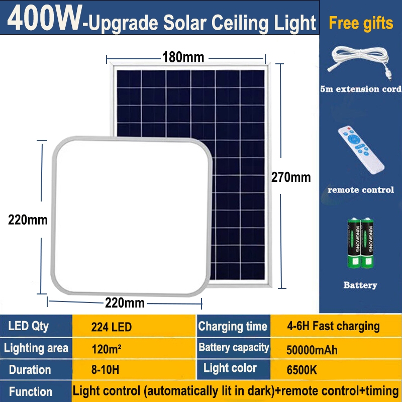 Solar Light Indoor 1000W Lampu Solar Outdoor Waterproof Solar Lamp ...