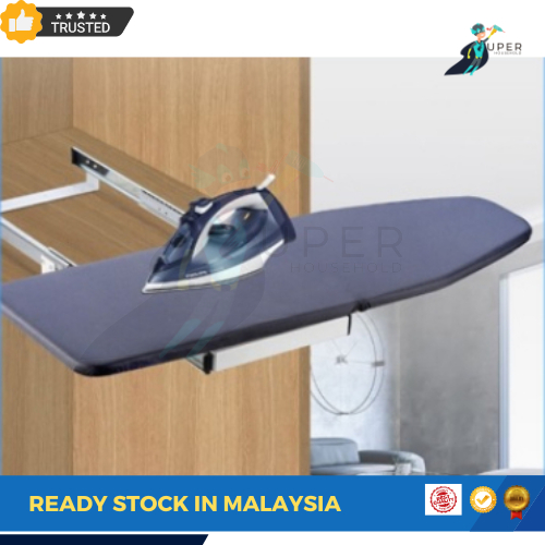 IRON BOARD/Rotatable Foldable Pull Out Ironing Board With Soft Close ...