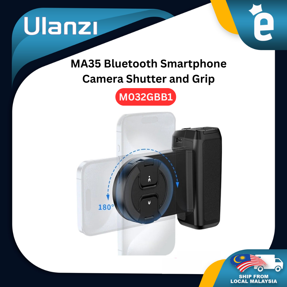 Ulanzi MA35 Bluetooth Smartphone Camera Shutter and Grip M032GBB1 | Shopee Malaysia