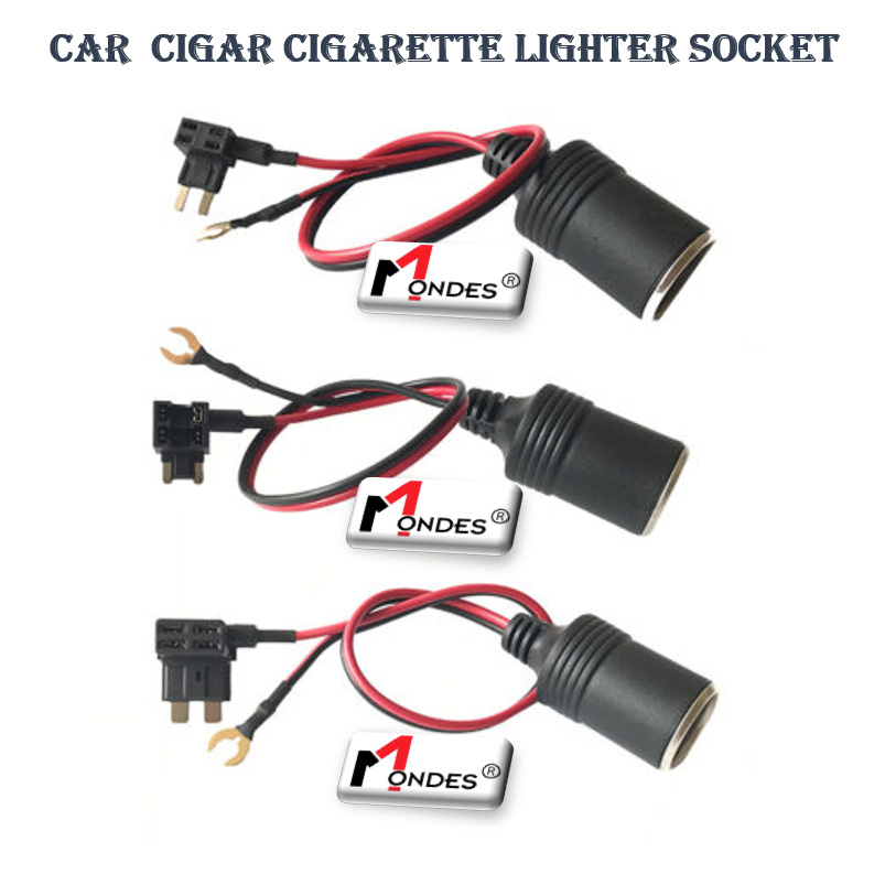 Socket Lighter Female 12V-24V Car Cigar Cigarette Lighter Socket Plug ...