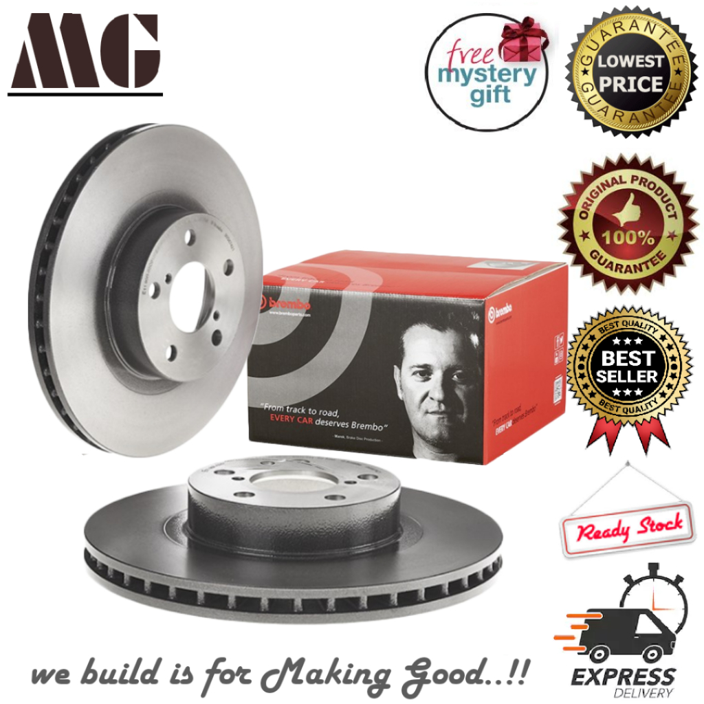 GENUINE BREMBO FRONT BRAKE DISC ROTOR MERCEDES BENZ W253 GLC200 W213 ...