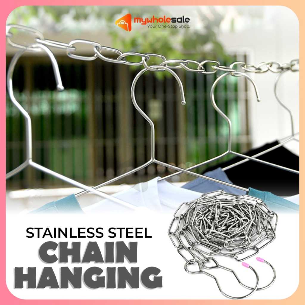 Stainless Steel Hanging Chain Clothesline Drying Rope Chain Penyangkut ...
