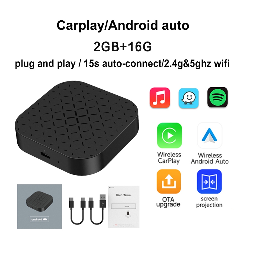 Carlinkit ai box carplay wireless Carlink kit android auto wireless ...