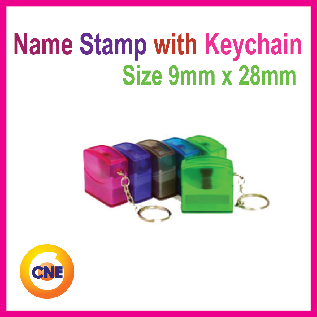 Cop Nama Rubber Stamp Pocket with keychain (Jururawat/Nurse|Murid ...