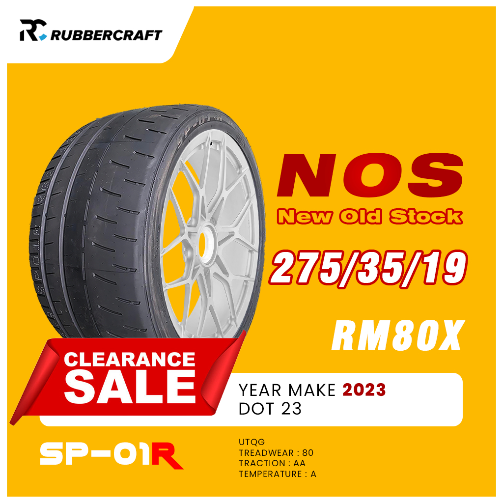 [ RAYA Clearance Stock ] 275/35/19 rubbercraft semi slick SP-01R ...
