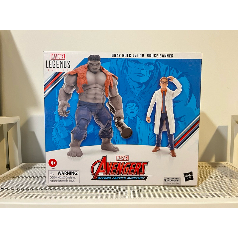 Marvel Legends Gray Hulk vs Dr Brice Banner Beyond Earth’s Mightiest 6 ...