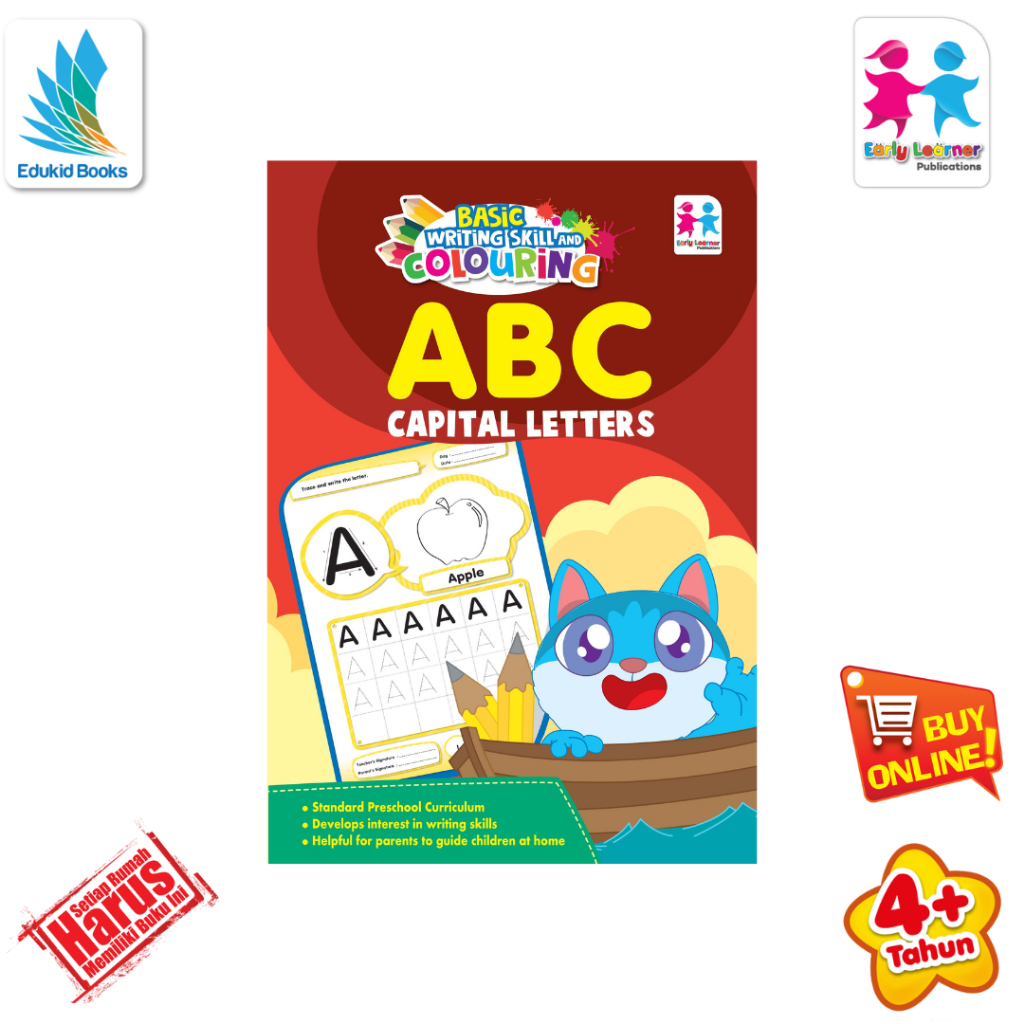 Activity preschool Book - Basic Writing Skill And Colouring - ABC ...