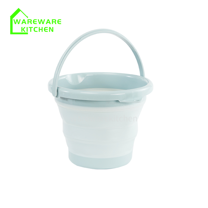Foldable Pail Portable Water Bucket with Handle Collapsible Bucket ...