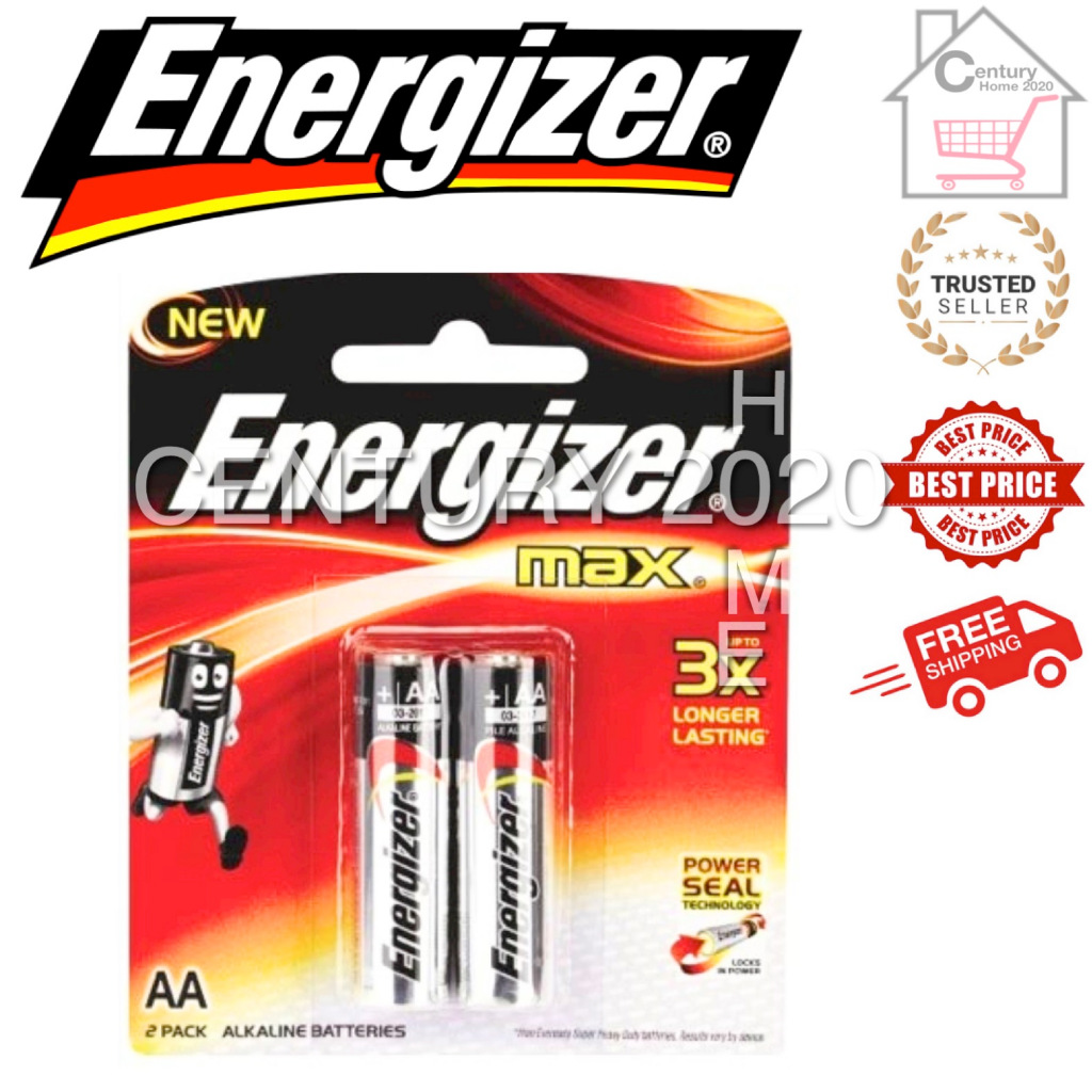 ENERGIZER Max AA/AAA Battery LR6 Alkaline Battery 1.5V 2pcs/pacK ...