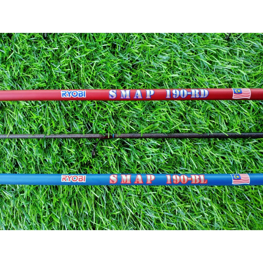 RYOBI SMAP SPINNING FISHING ROD (RD/BL) | Shopee Malaysia