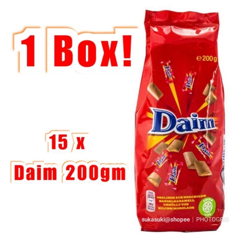 Daim 200g 1 carton (15pack x 200g) | Shopee Malaysia