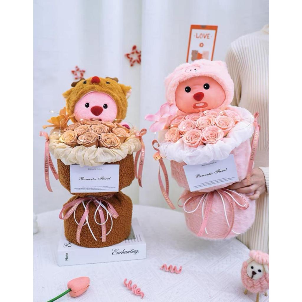 [PRE-ORDER] Loopy flower bouquet 露比小海狸花束 | Shopee Malaysia
