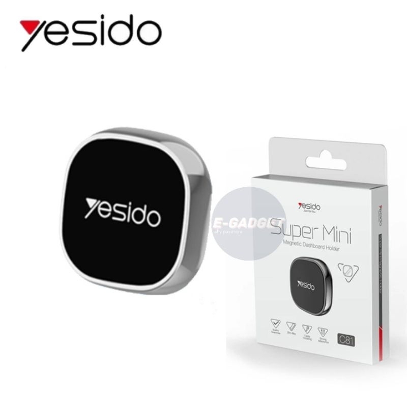 YESIDO C81 MAGNETIC PHONE CAR HOLDER METAL ROUND MAGNET STAND GPS CAR ...