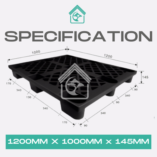 [120cm*100cm] New Plastic Lightweight Pallet Warehouse Storage Platform ...