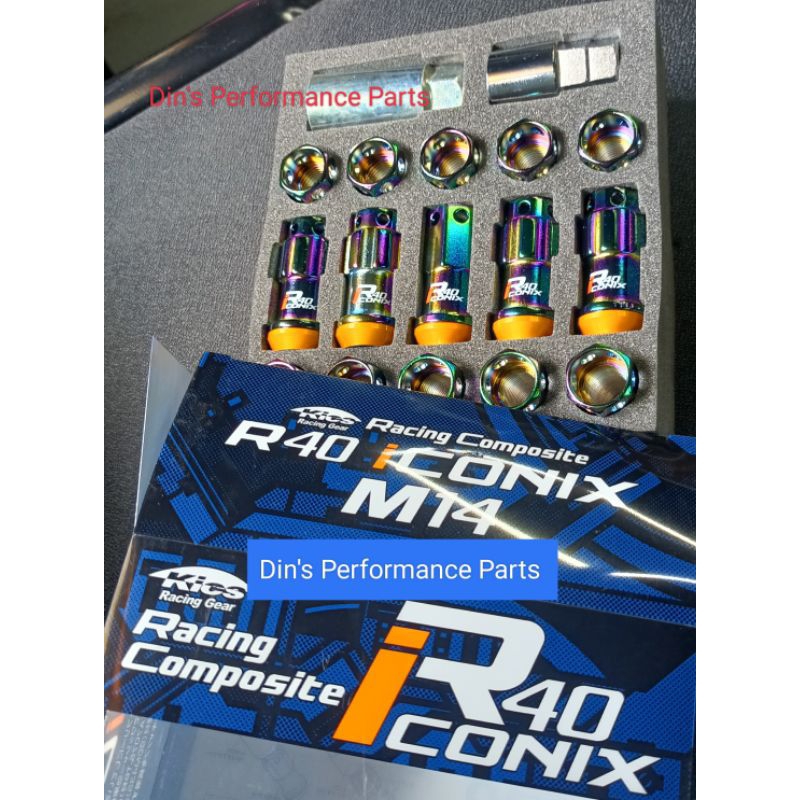 Project Kics Iconic R40 M14 Lugnuts. Fits Honda Civic FK8R Type-R/ FL5 ...