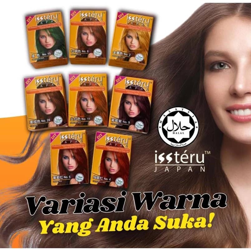 Halal - Issteru Japan Hair Dye Pewarna Rambut DIY 25ml | Shopee Malaysia