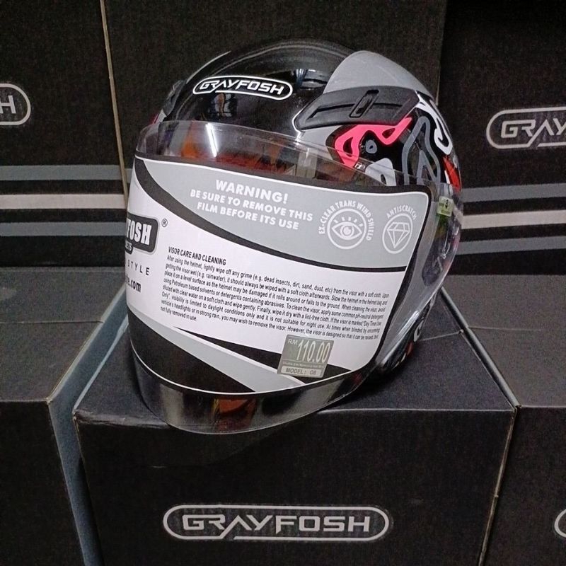 HELMET GRAYFOSH (FOR CHILDREN USE) | Shopee Malaysia