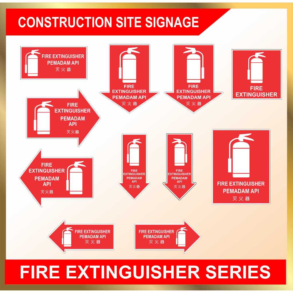 SL201801-03| Fire Hose / Fire Extinguisher | PVC Sticker | Sticker ...
