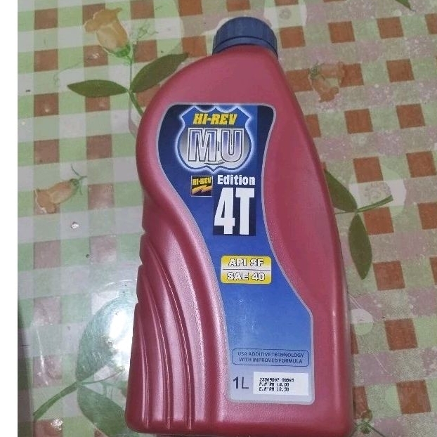 HI- REV 4T ENGINE OIL (SAE-40) API-SF 1 liter (original) | Shopee Malaysia