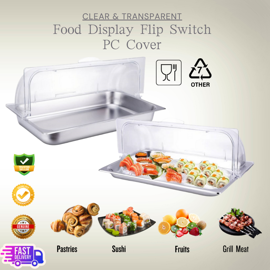 Food Display Flip Switch PC[POLYCARBONATE] Cover/FOOD COVER/BUFFET FULL ...