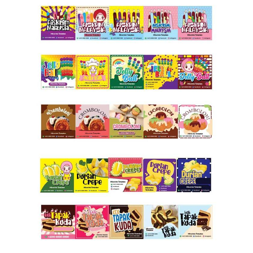 STICKER PRODUK MIRRORCOAT TRANSPARENT READY DESIGN CAN ADD YOUR DETAILS ...