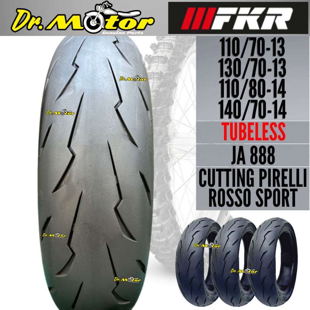 FKR JA888 110/70-13 130/70-13 110/80-14 140/70-14 Tubeless Tyre Tayar ...