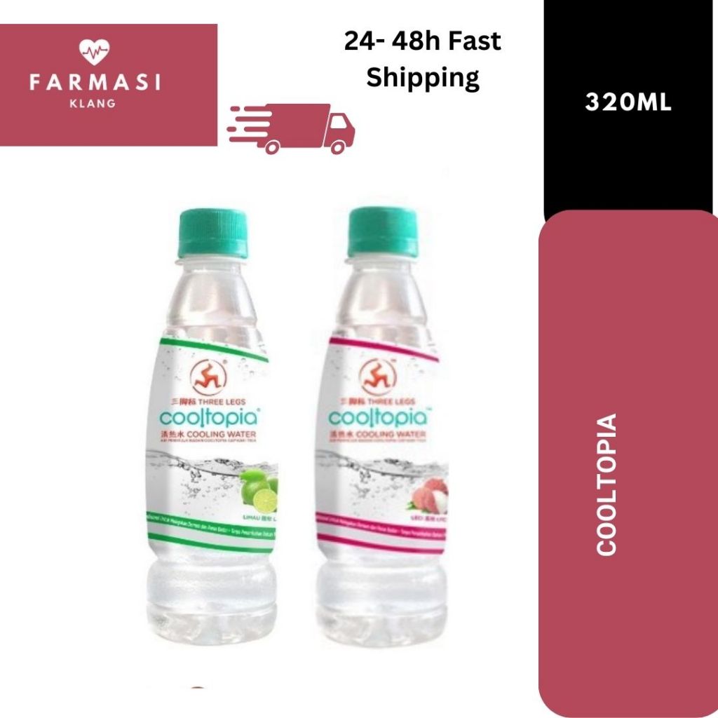 THREE LEGS COOLTOPIA COOLING WATER LYCHEE/LIME 320ML | Shopee Malaysia