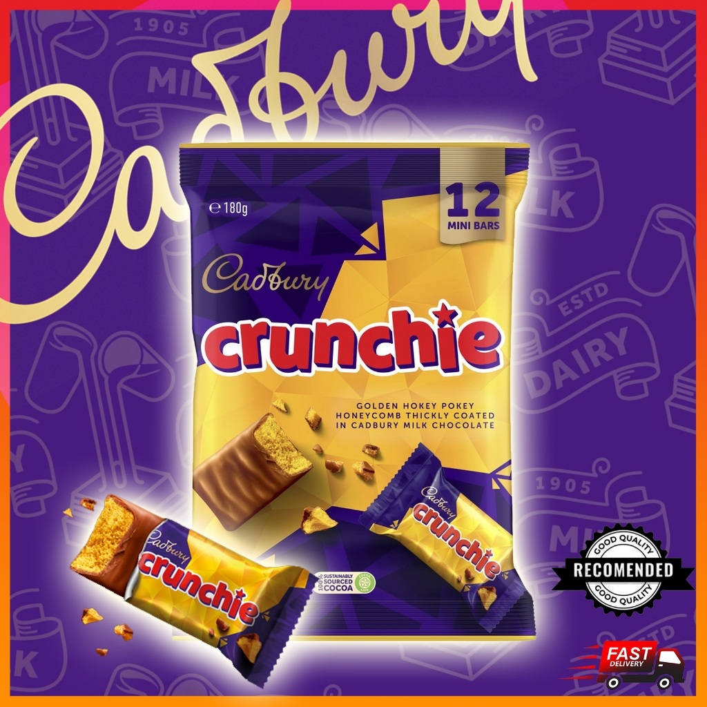Cadbury Crunchie Chocolate Sharepack 12 Pieces 180g | Shopee Malaysia