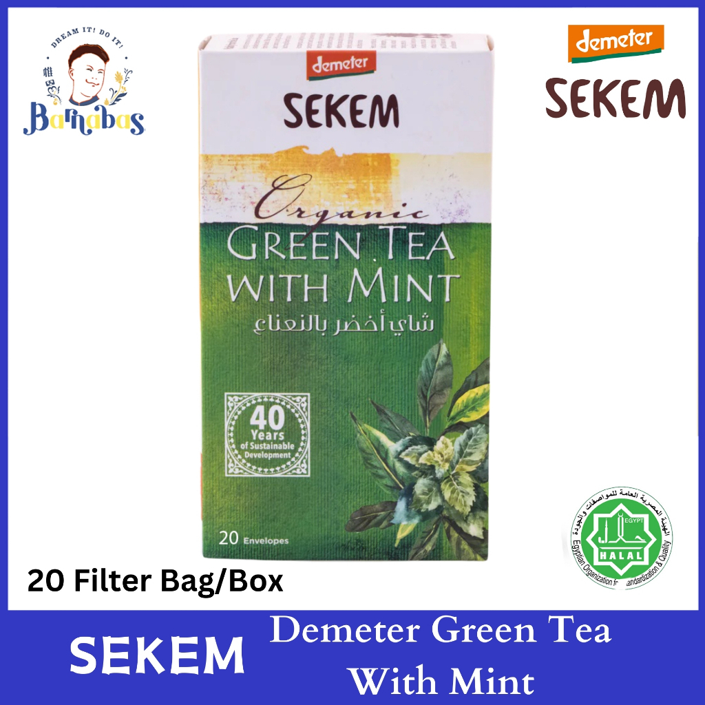 SEKEM DEMETER GREEN TEA WITH MINT / (20 FILTER BAGS/BOX) | Shopee Malaysia