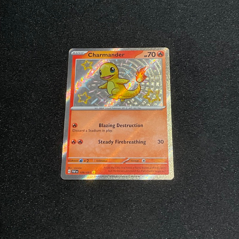 Pokemon Trading Card Game TCG: Charmander 109/091 - Shiny Rare [Paldean ...