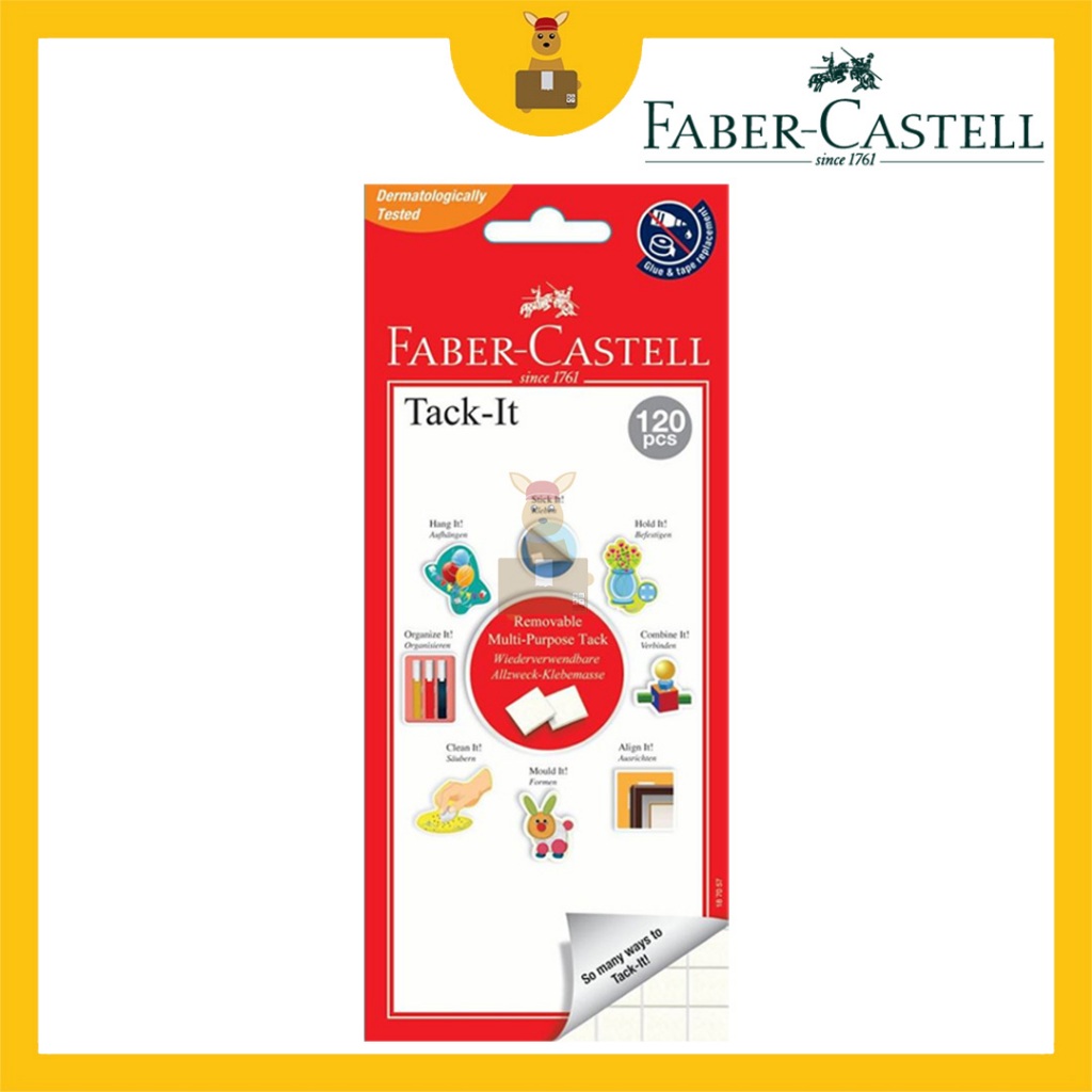 Faber-Castell Tack-It White Tape Reusable Removable Multi-Purpose Tack ...